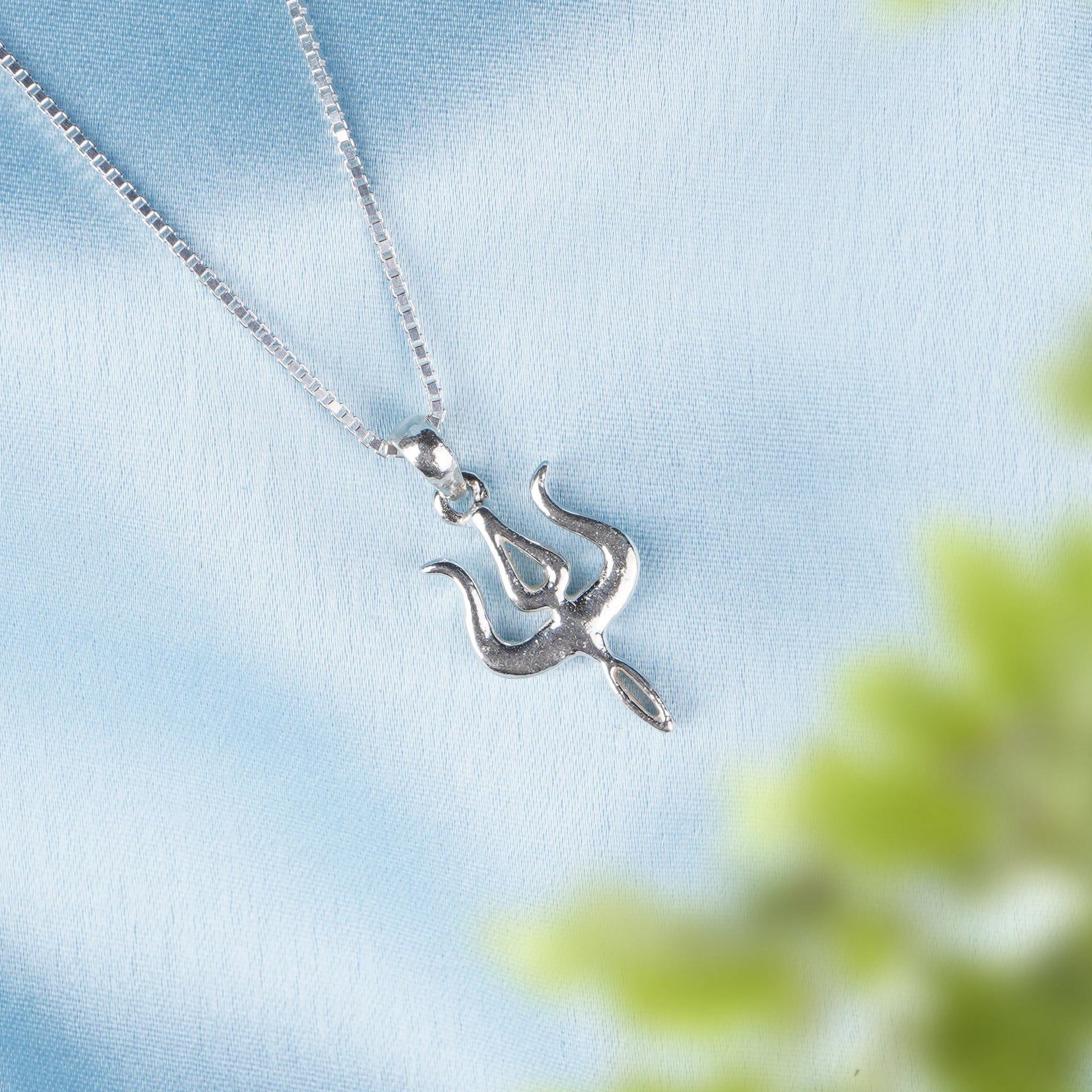 Mahadev Trishul Silver Pendant | Silver Pendant for Gifts – Prabhubhakti