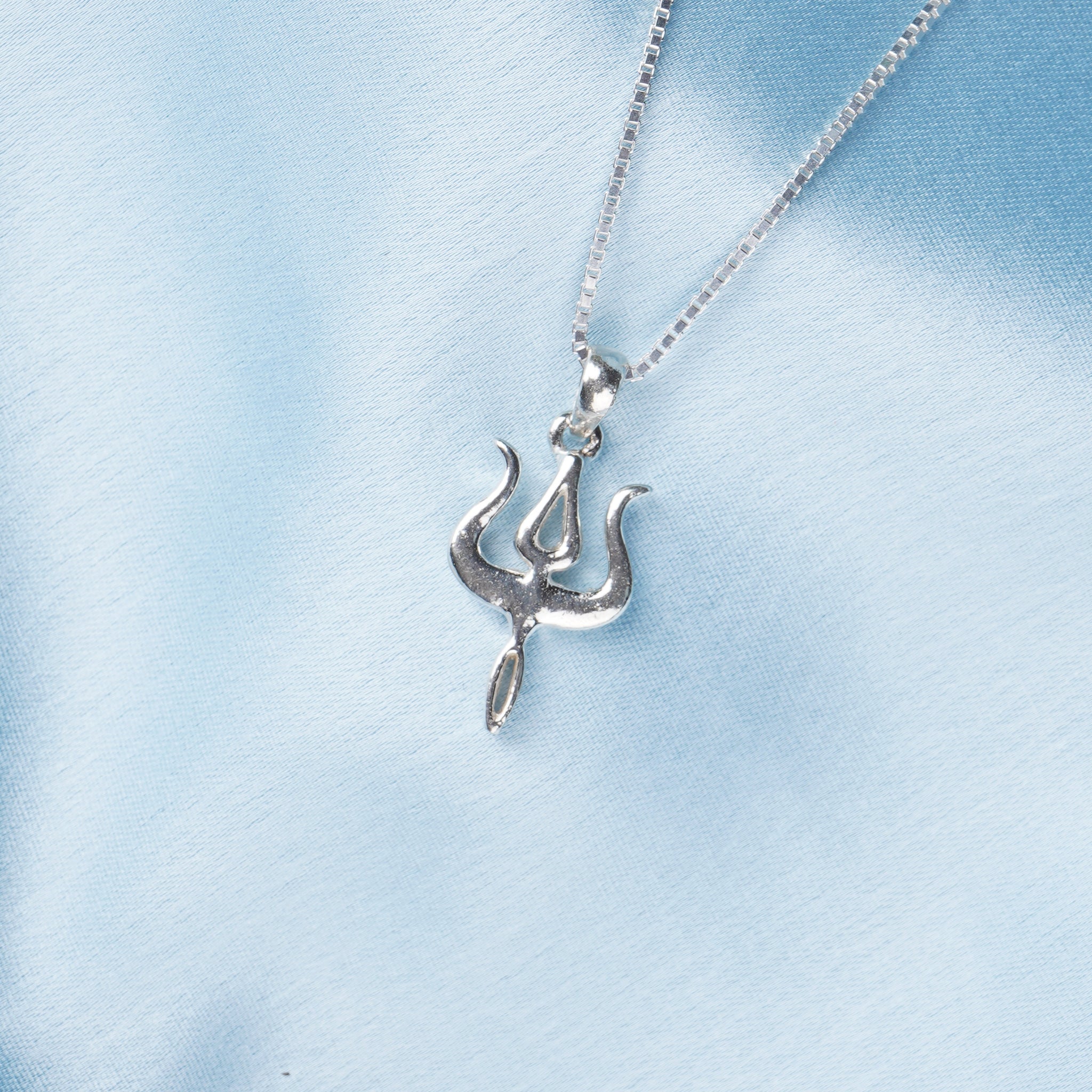 Mahadev Trishul Silver Pendant | Silver Pendant for Gifts – Prabhubhakti