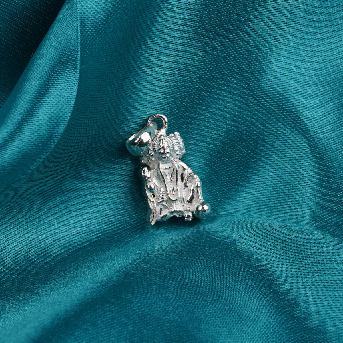 Panchmukhi Hanuman Locket Silver For Men without Chain | Bajrangbali ...