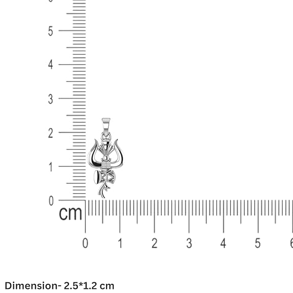 Mahadev Locket silver Shiva Trishul With Damru Pendant – Prabhubhakti