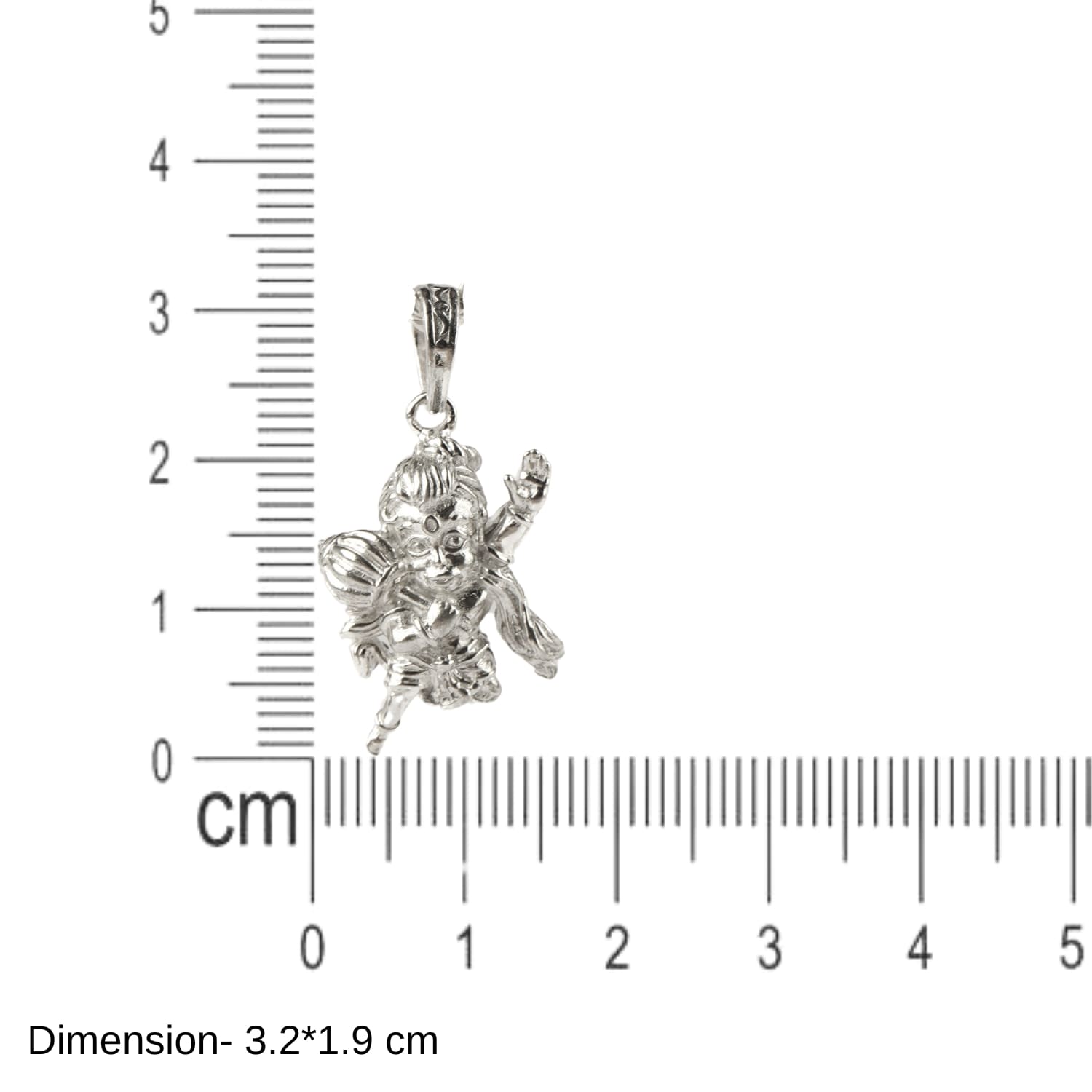 Panchmukhi Hanuman Silver Pendant With Chain – Prabhubhakti