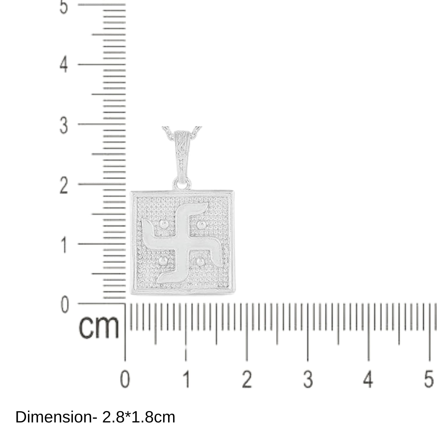 Lakshmi Maa Swastik Silver Pendant For Men and Women With Silver Chain ...