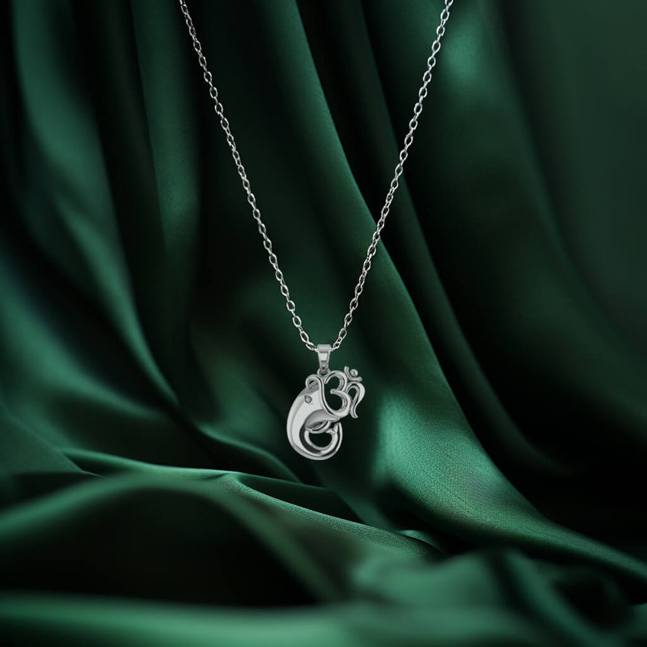 Discover Divine Elegance with Ganesha Silver Pendants | Ganpati Locket ...