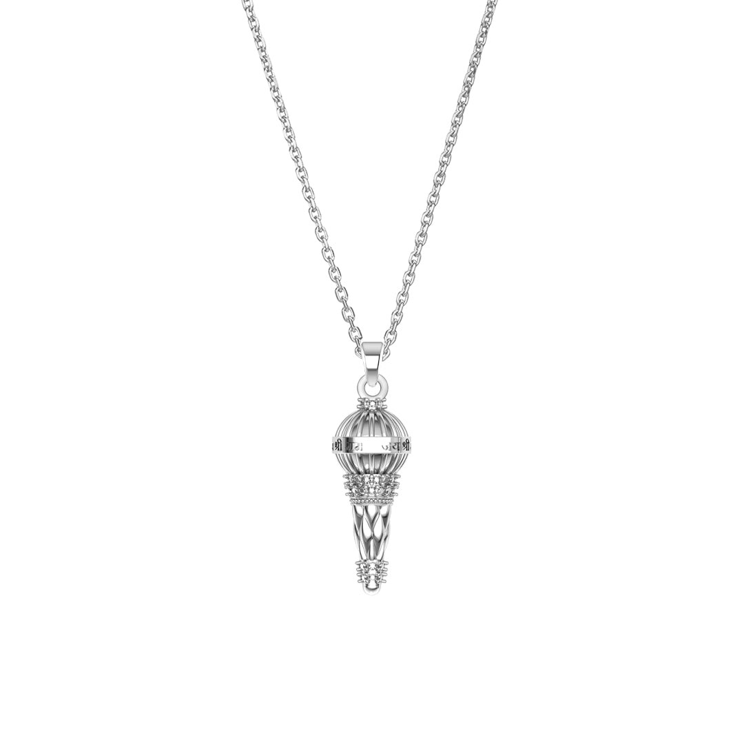 Hanuman Gada Silver Pendant and Necklace for Men and Women – Prabhubhakti