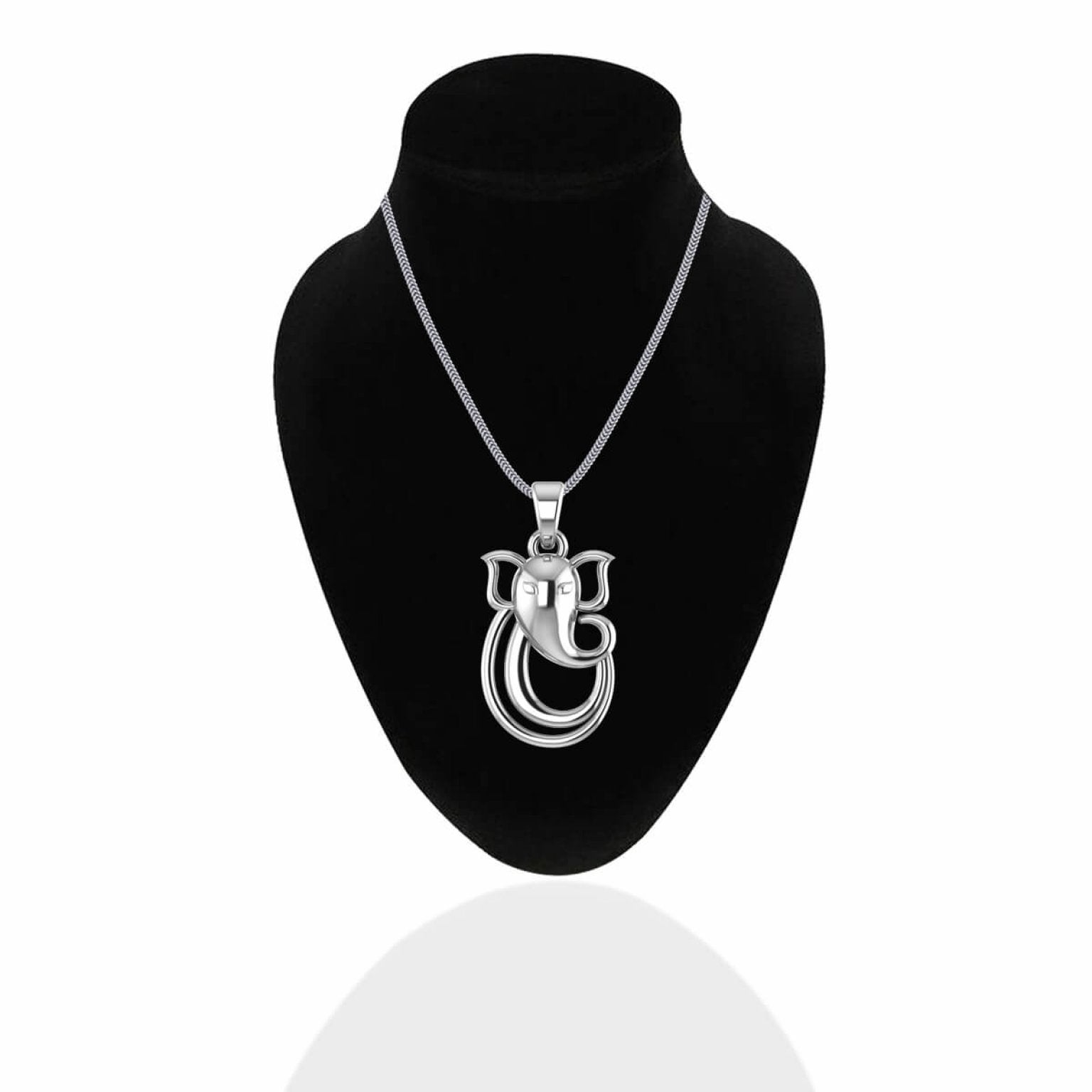 Bhagwan Ganesha Silver Pendant | Ganpati Silver Pendant – Prabhubhakti